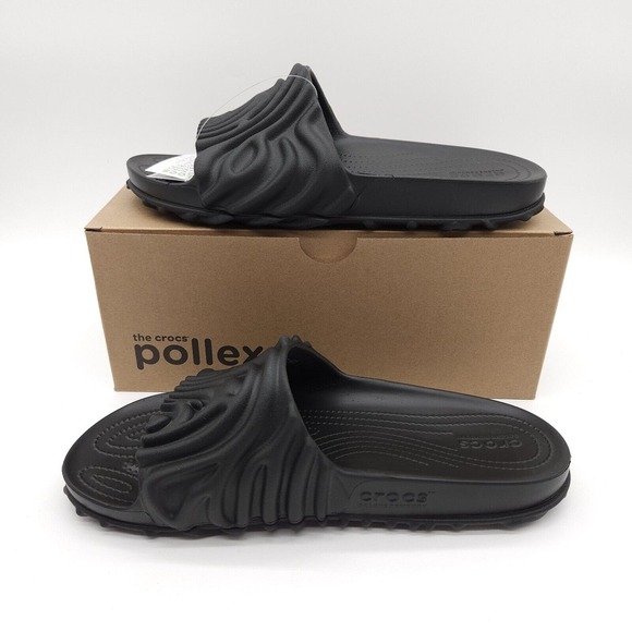 CROCS | Shoes | Crocs Mens 2 Salehe Bembury Pollex Slide Black Sasquatch Slip Classic Sandals ...